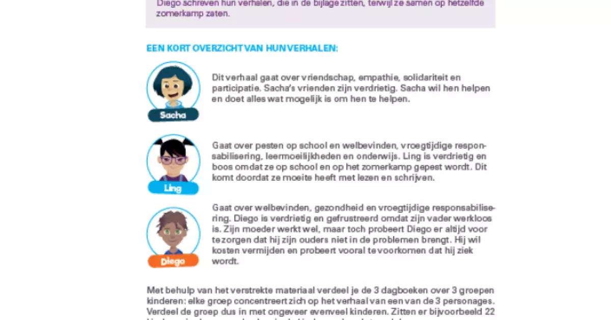 Pedagogische fiche Mentaal Welbevinden | UNICEF Belgium